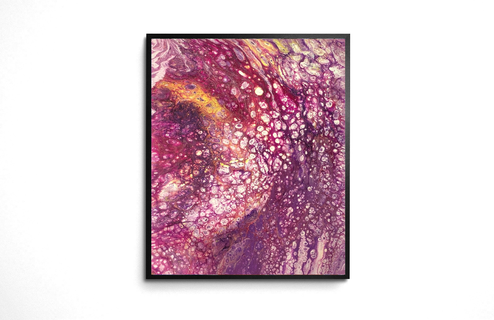 Hatching Acrylic Pour 8x10 print